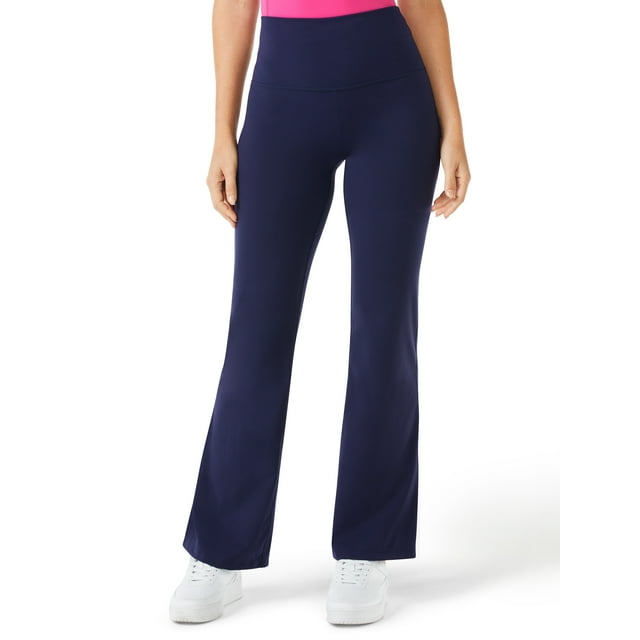 Sofia Active by Sofia Vergara Women’s High Waist Studio Fit and Flare Pants, 32" Inseam ...