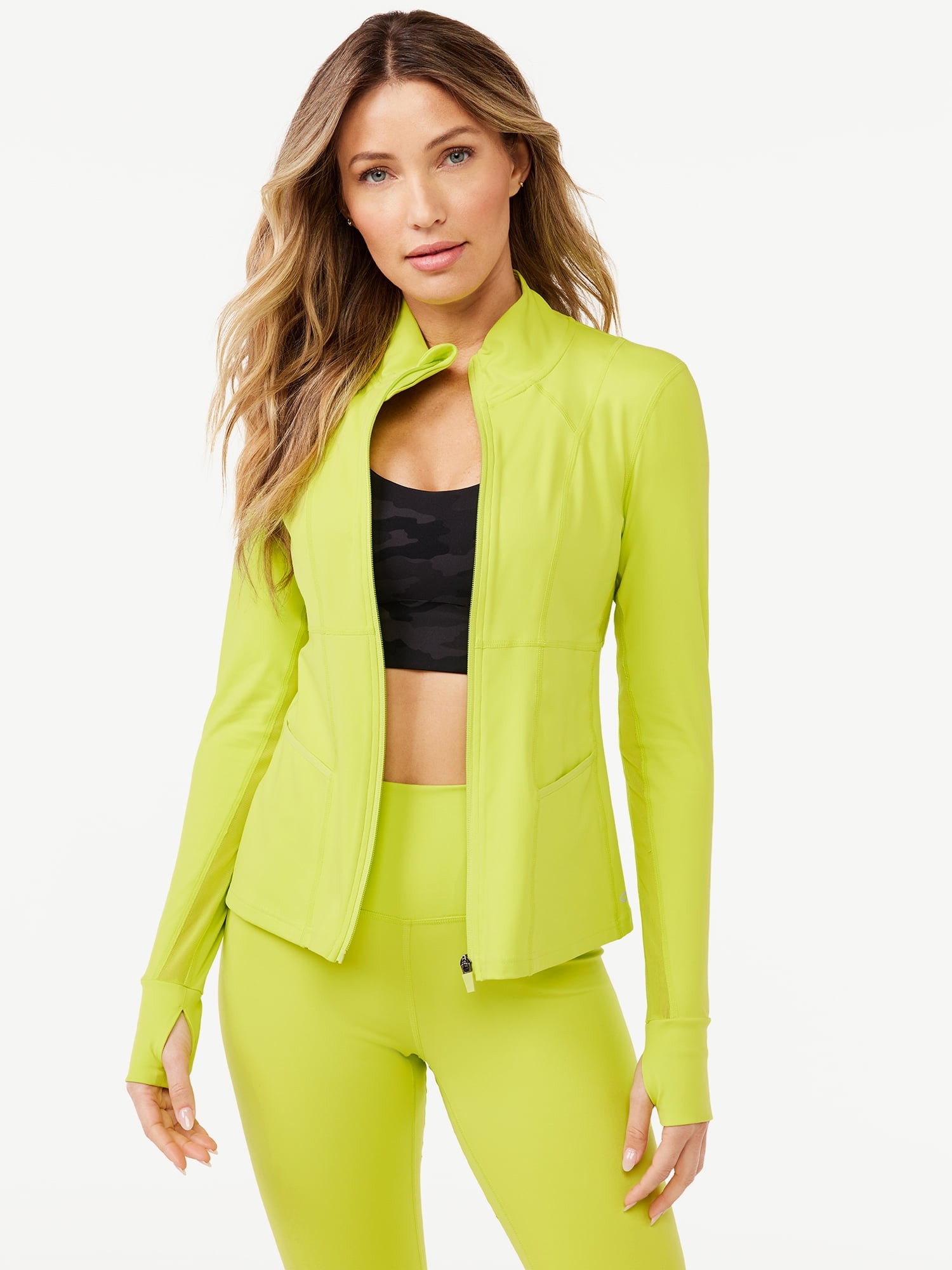 Sofia Vergara Zip-Up Jacket - Lightweight & Moisture-Wicking - Walmart.com
