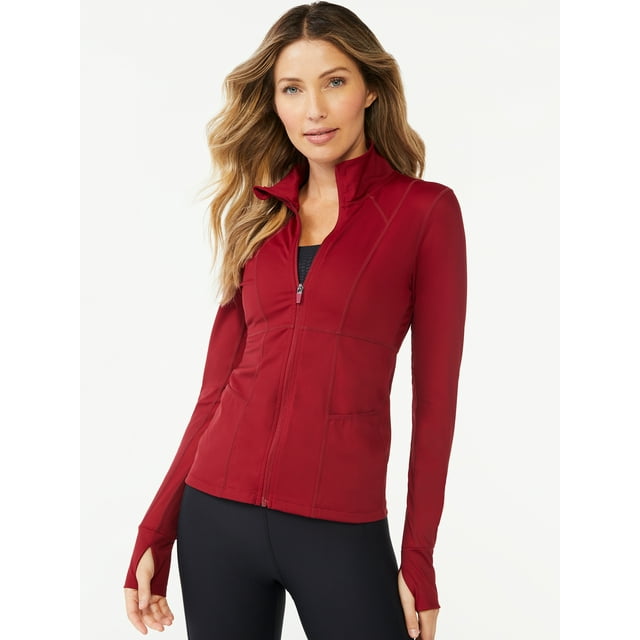 Sofia Active by Sofia Vergara Women’s Super-Soft Lux Zip-Up Jacket - Walmart.com