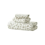 Sofia Home 3-Piece Leopard Jacquard Towel Set, Tan by Sofia Vergara - Walmart.com