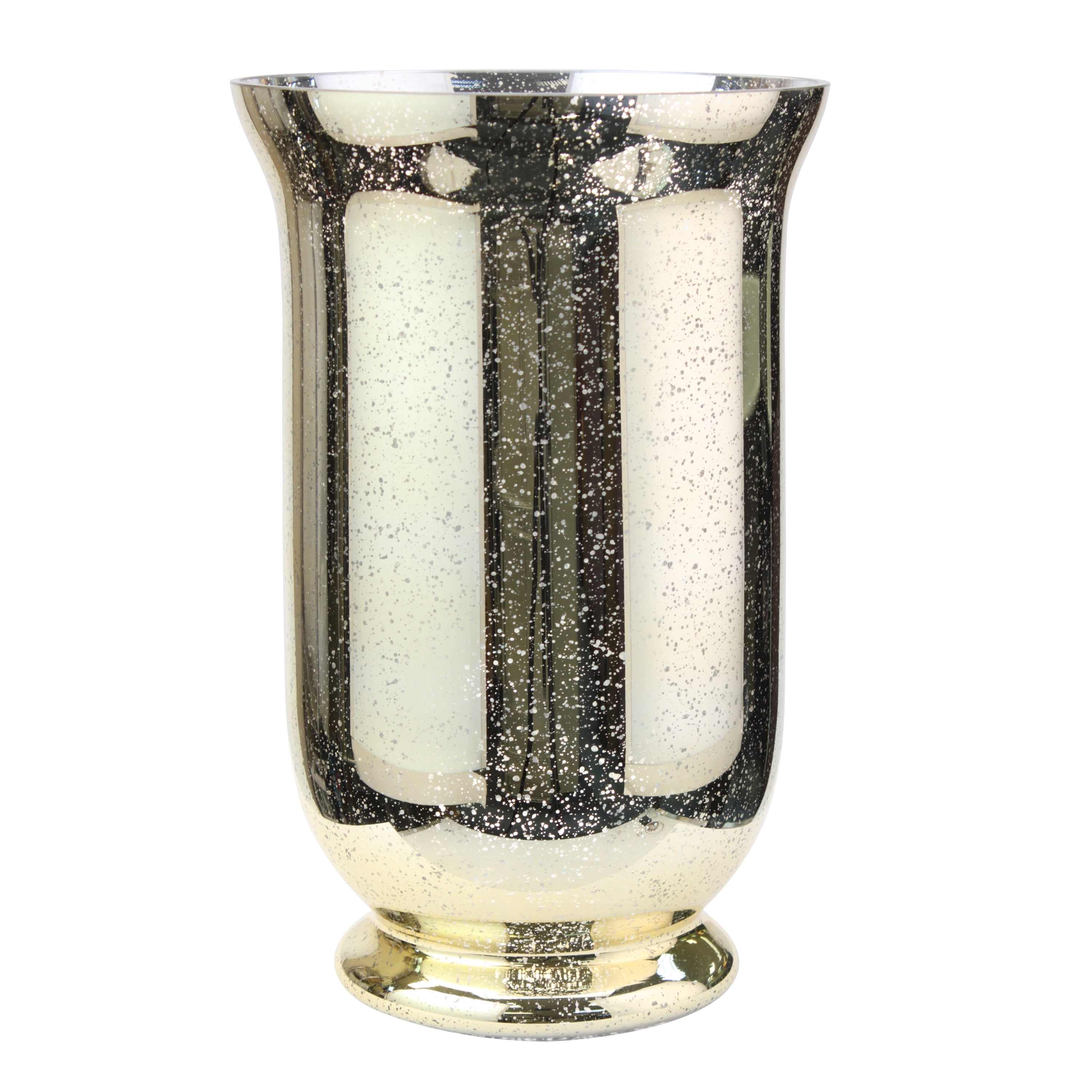 Sofia Mercury Glass Hurricane Candle Holder - Large Gold - Walmart.com