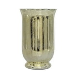 Sofia Home Mercury Glass Hurricane Candle Holder, Gold, Medium - Walmart.com