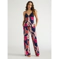 Sofia Intimates Women's and Plus Modal Cami and Pajama Pants Set, 2 ...