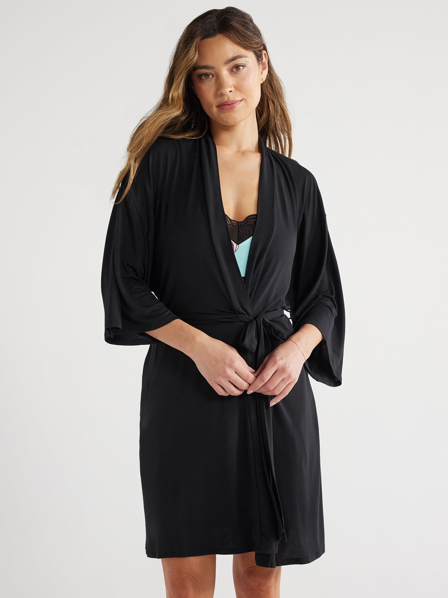 Sofia Intimates Women's and Plus Modal Robe, Sizes S/M-2X/3X - Walmart.com
