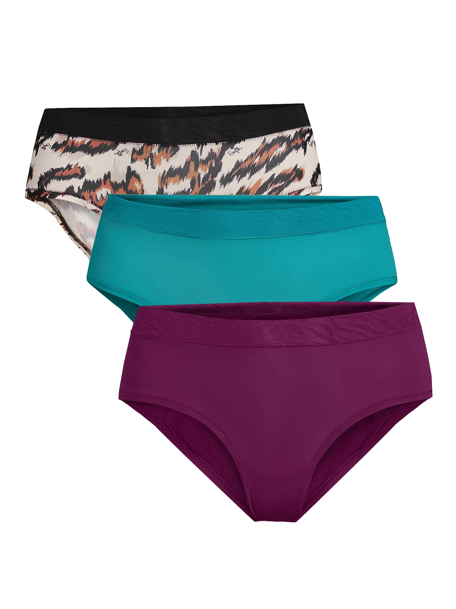 Sofia Intimates by Sofia Vergara Women's Micro Hipster Panties, 3-Pack ...