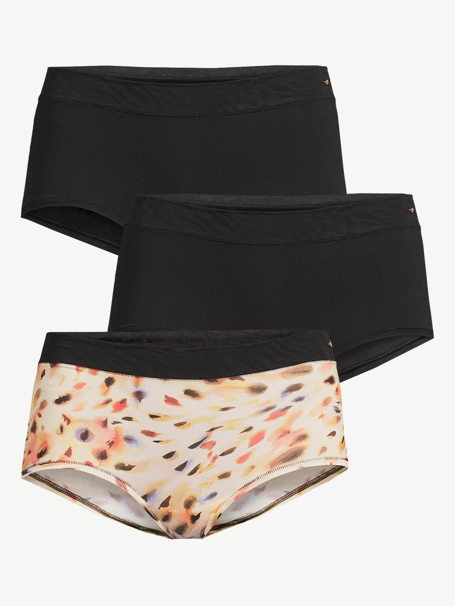 Sofia Intimates by Sofia Vergara Women's Micro Lace Boyshort Panties, 3 ...