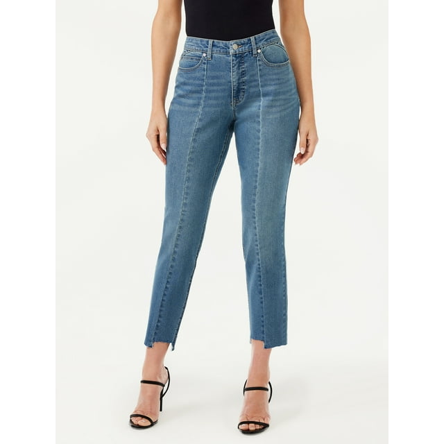 Sofia Jeans Women's Adora Curvy Girlfriend High Rise Front Seam Jeans ...