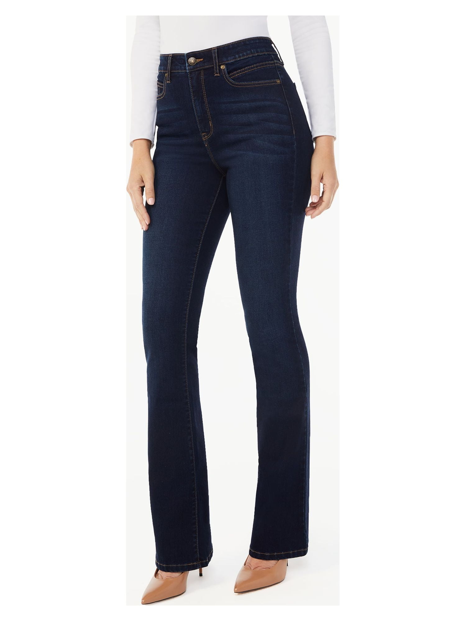 Sofia Jeans Women's Amaya Curvy Bootcut Super High Rise Jeans, 32 ...