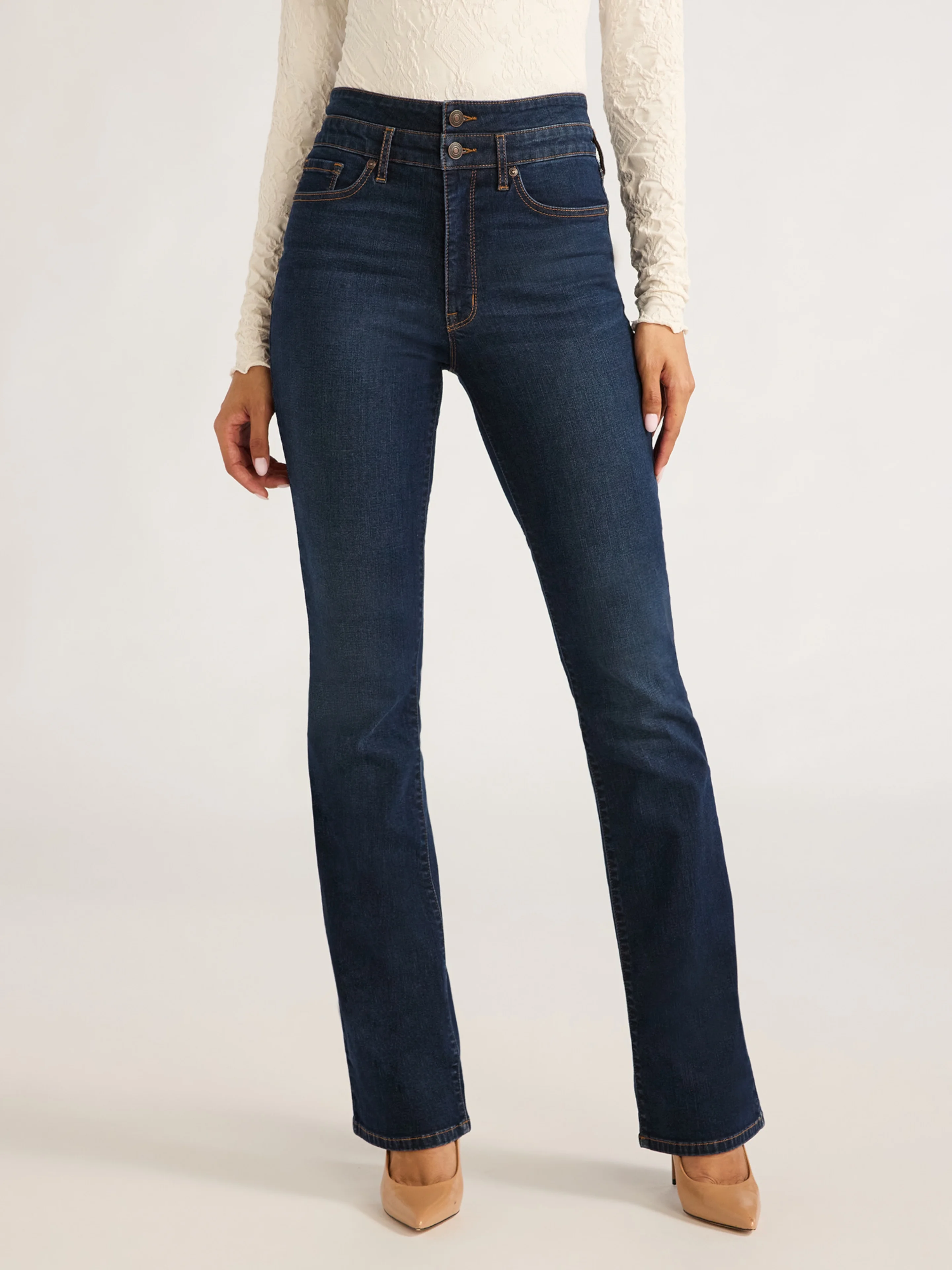 Sofia Jeans Women's Marisol Curvy Bootcut Super High Rise Jeans, 32.5 ...