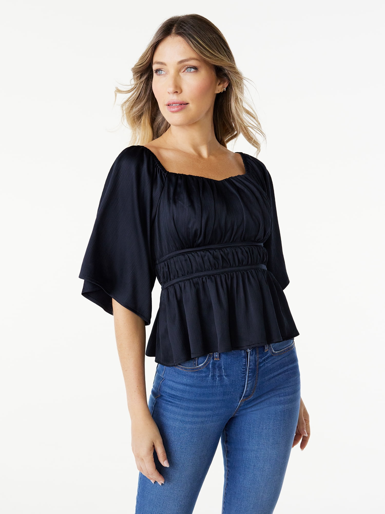 Sofia Jeans Women's Off the Shoulder Top, Sizes XS-3XL - Walmart.com