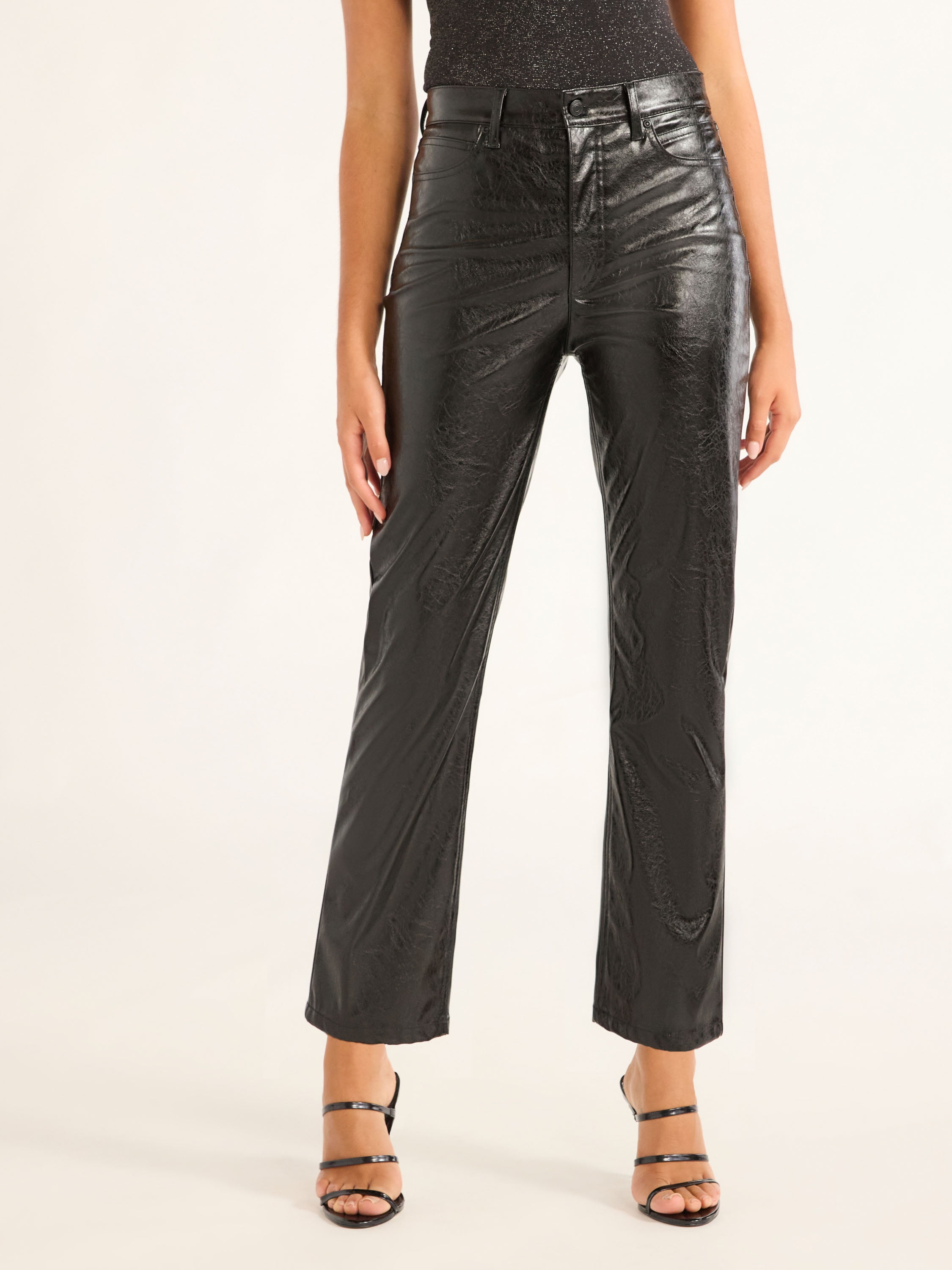 Sofia Jeans women's Paloma Slim Straight High Rise Crop Pants - Walmart.com