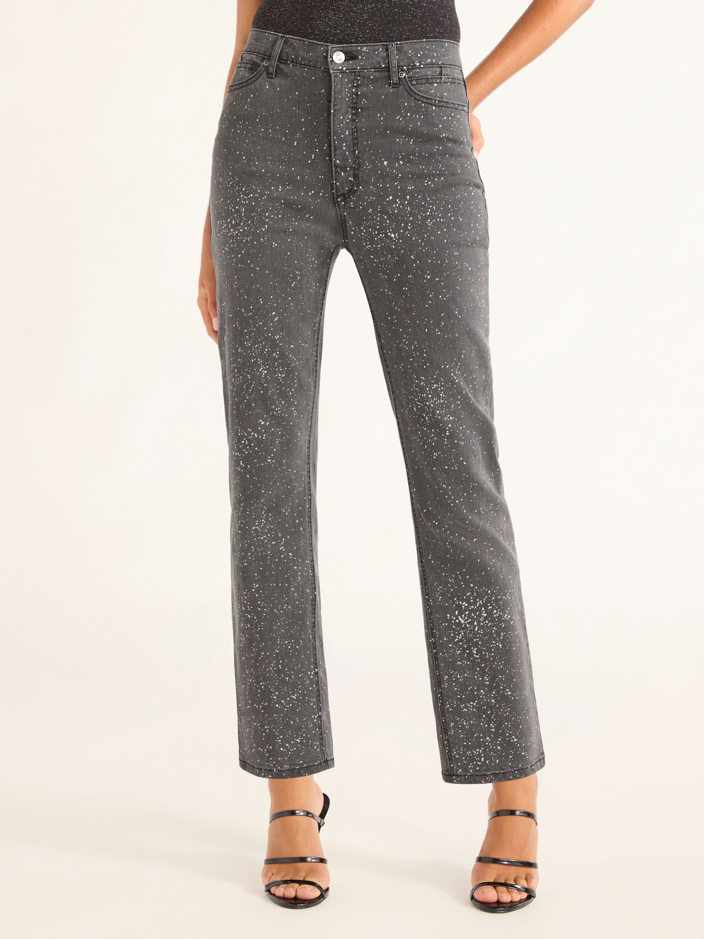 Sofia Jeans Women's Paloma Slim Straight High Rise Crop Pants, 26 ...