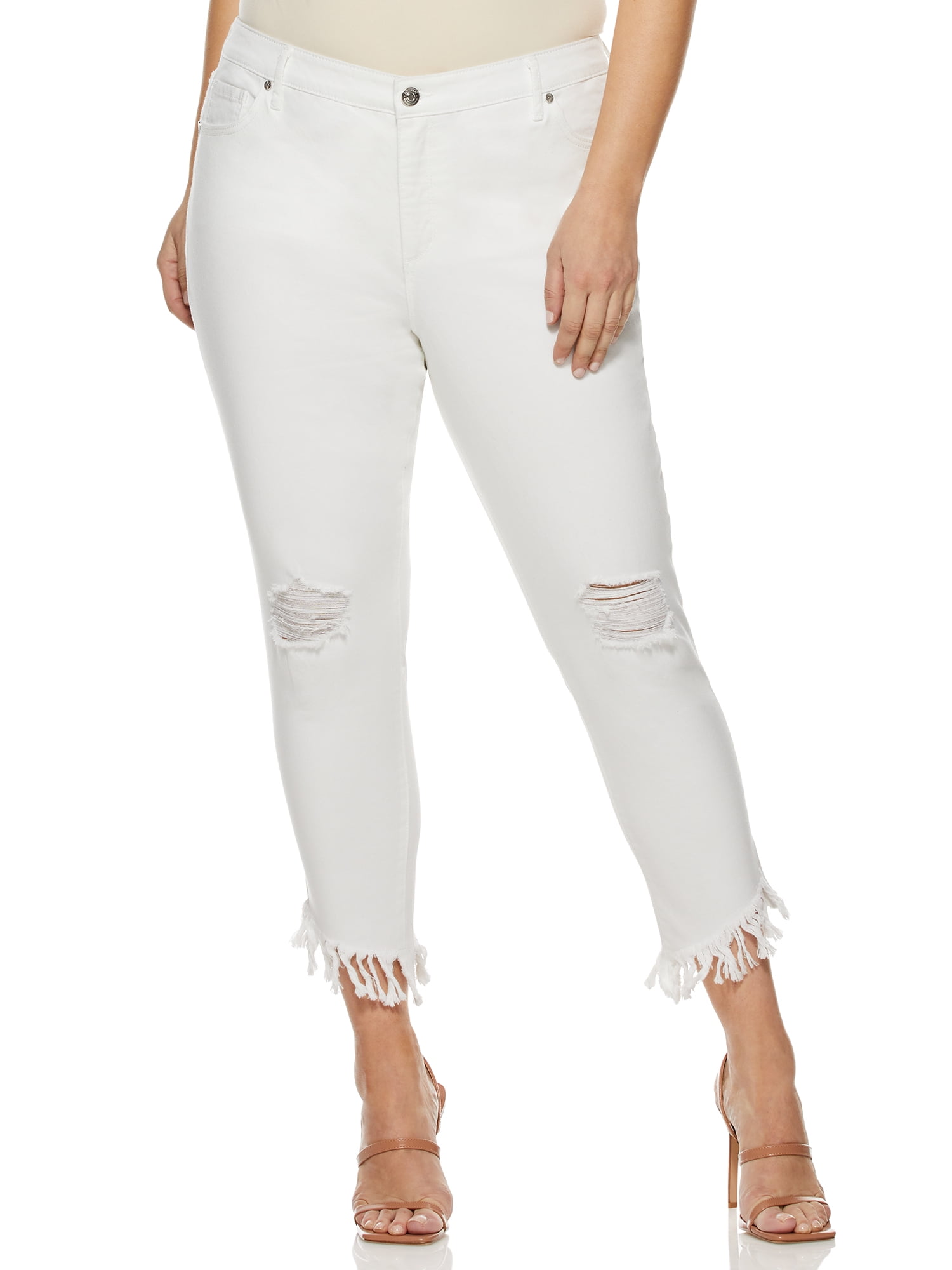 Sofia Jeans Women's Plus Size High-Rise Curvy Cha Cha Ankle Jeans ...