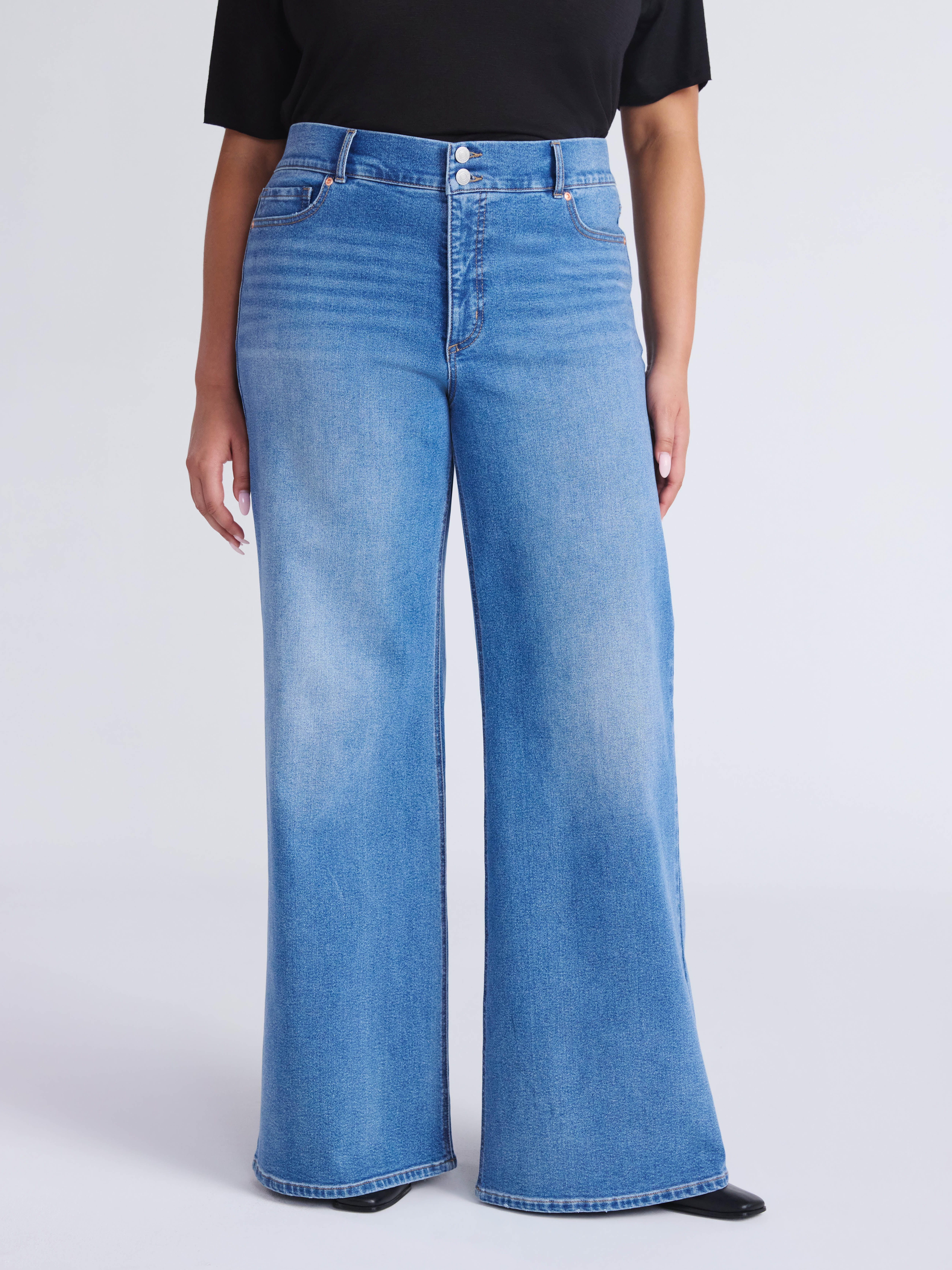 Sofia by Sofia Vergara Women's and Women's Plus Margot Wide Leg High ...