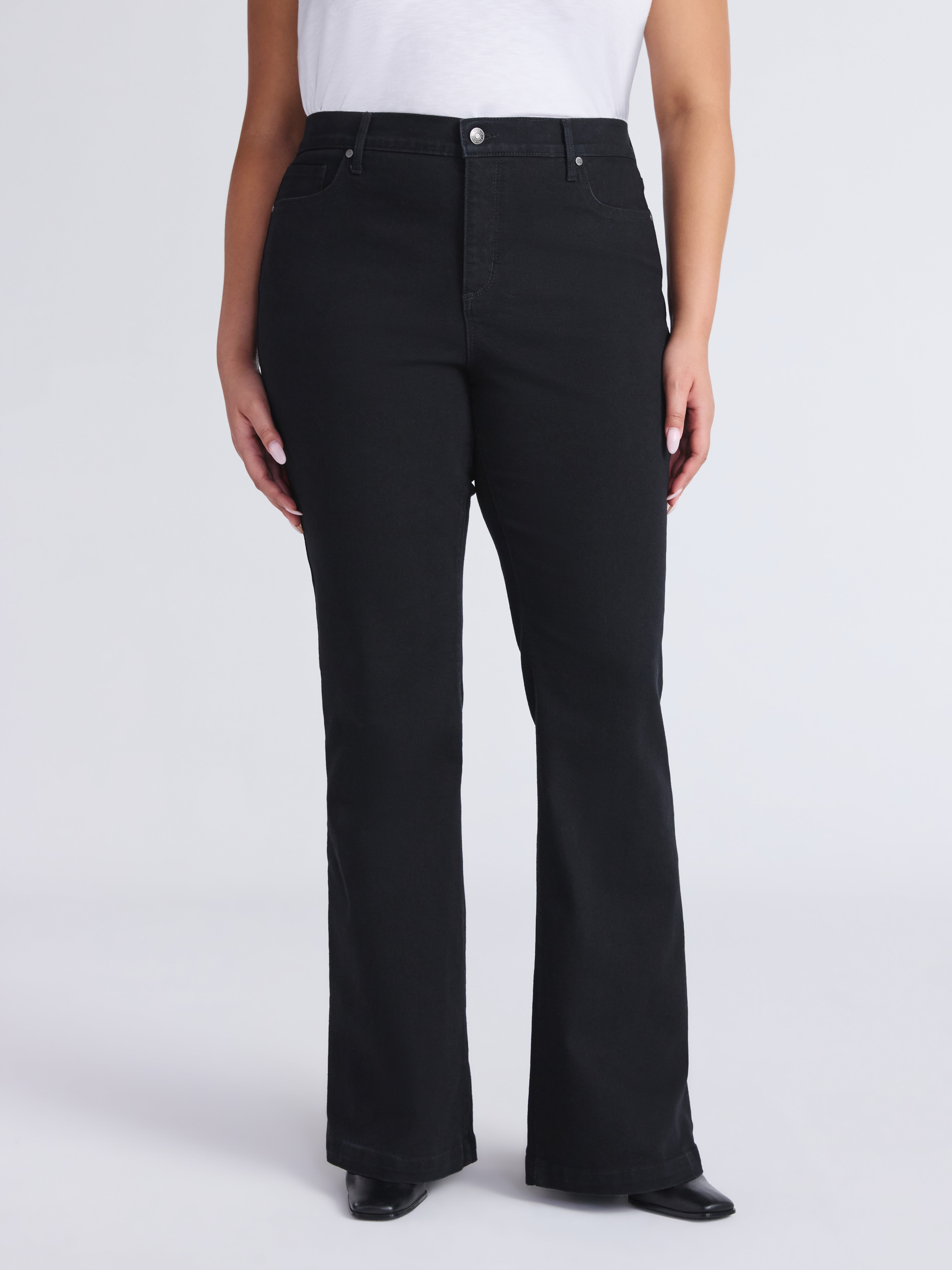 Sofia by Sofia Vergara Women's Melisa Flare High Rise Jeans, 30.5", 32. ...