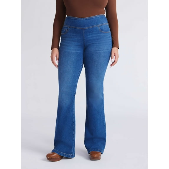 Sofia by Sofia Vergara Women's Plus Size Melisa Flare High Rise Pull On ...