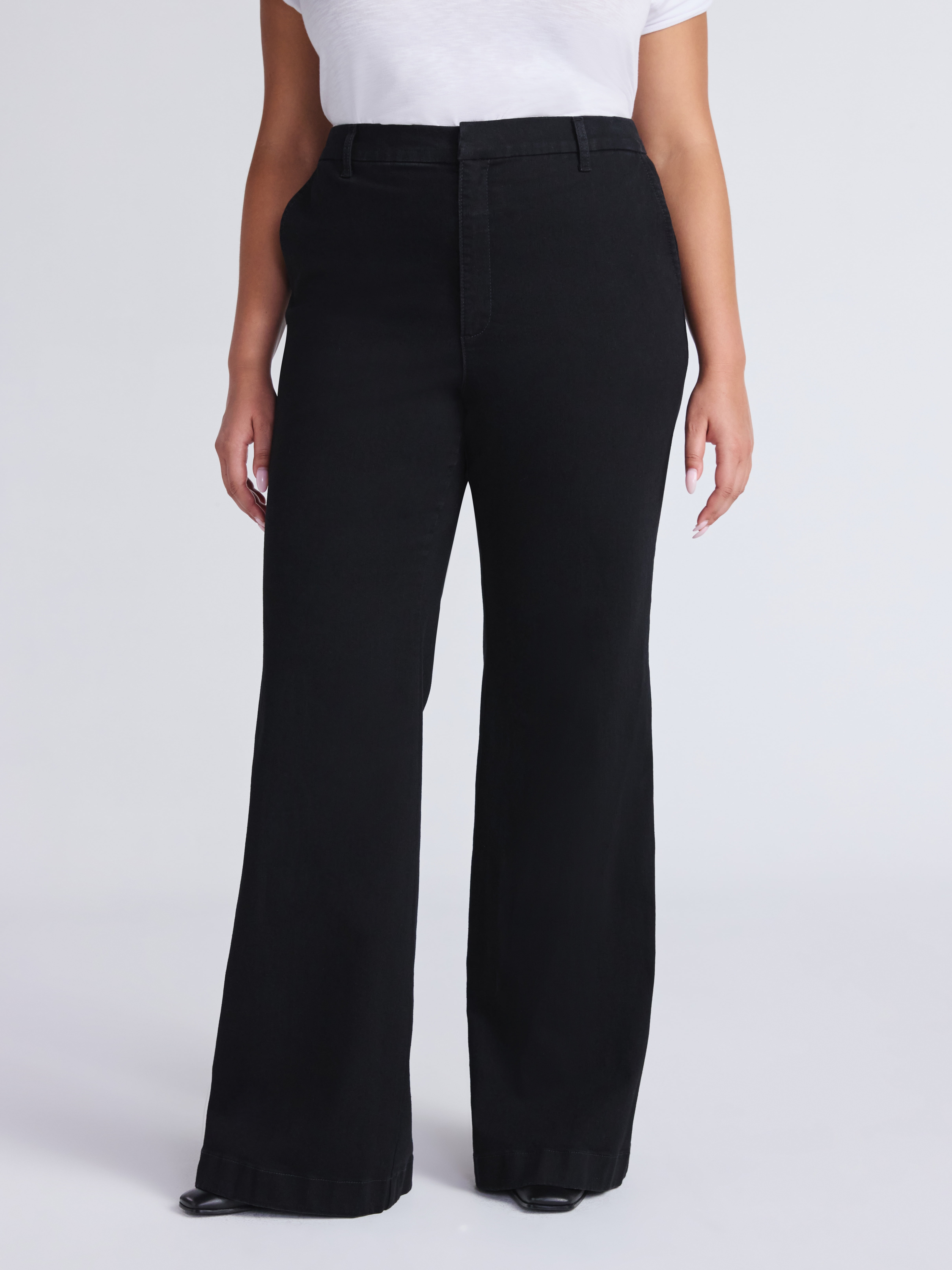 Sofia by Sofia Vergara Women's and Women's Plus Trouser Flare High Rise ...