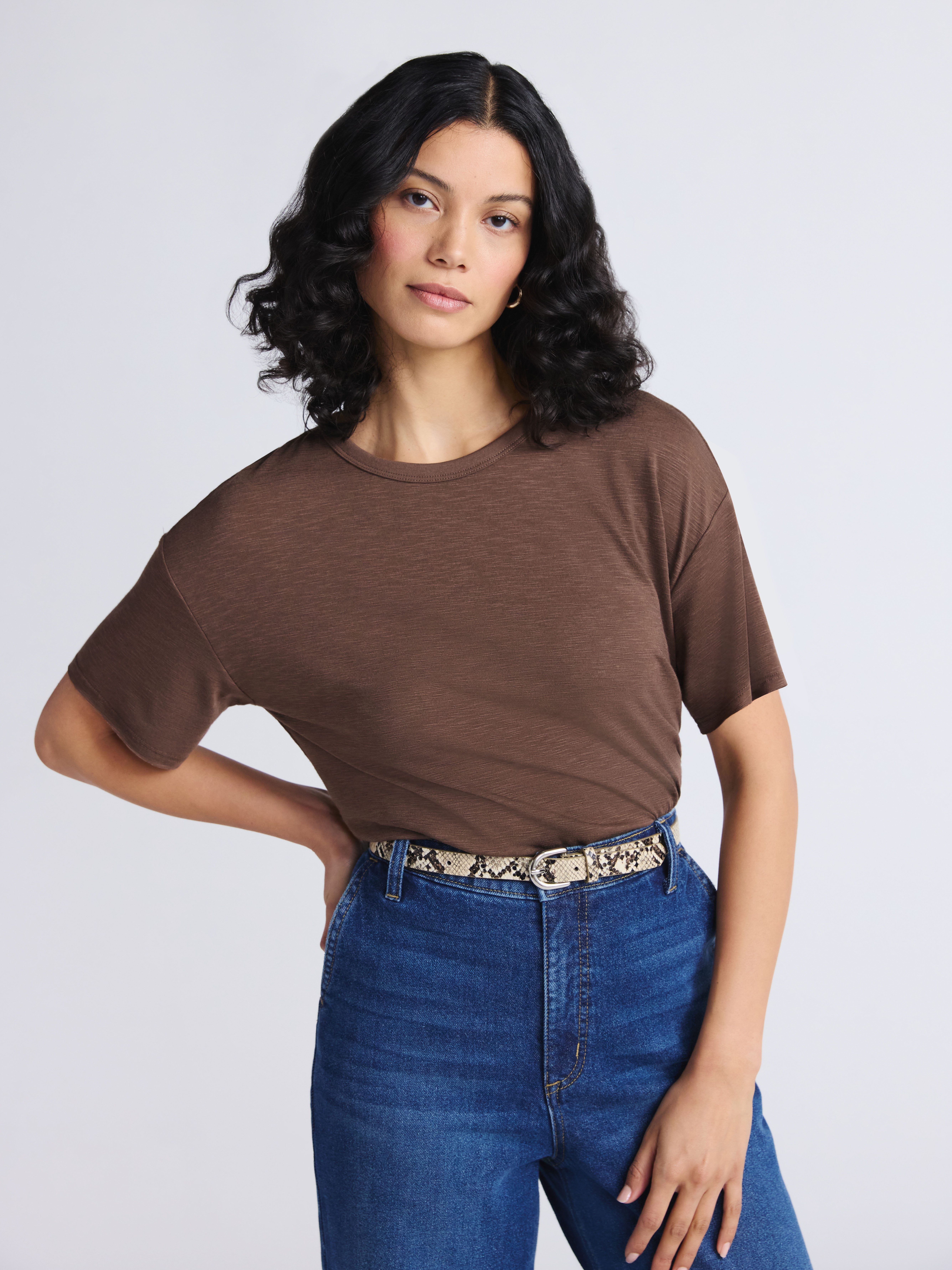 Sofia by Sofia Vergara Women's and Women's Plus Size Sofia Tee with Short Sleeves, Sizes XS-4X ...