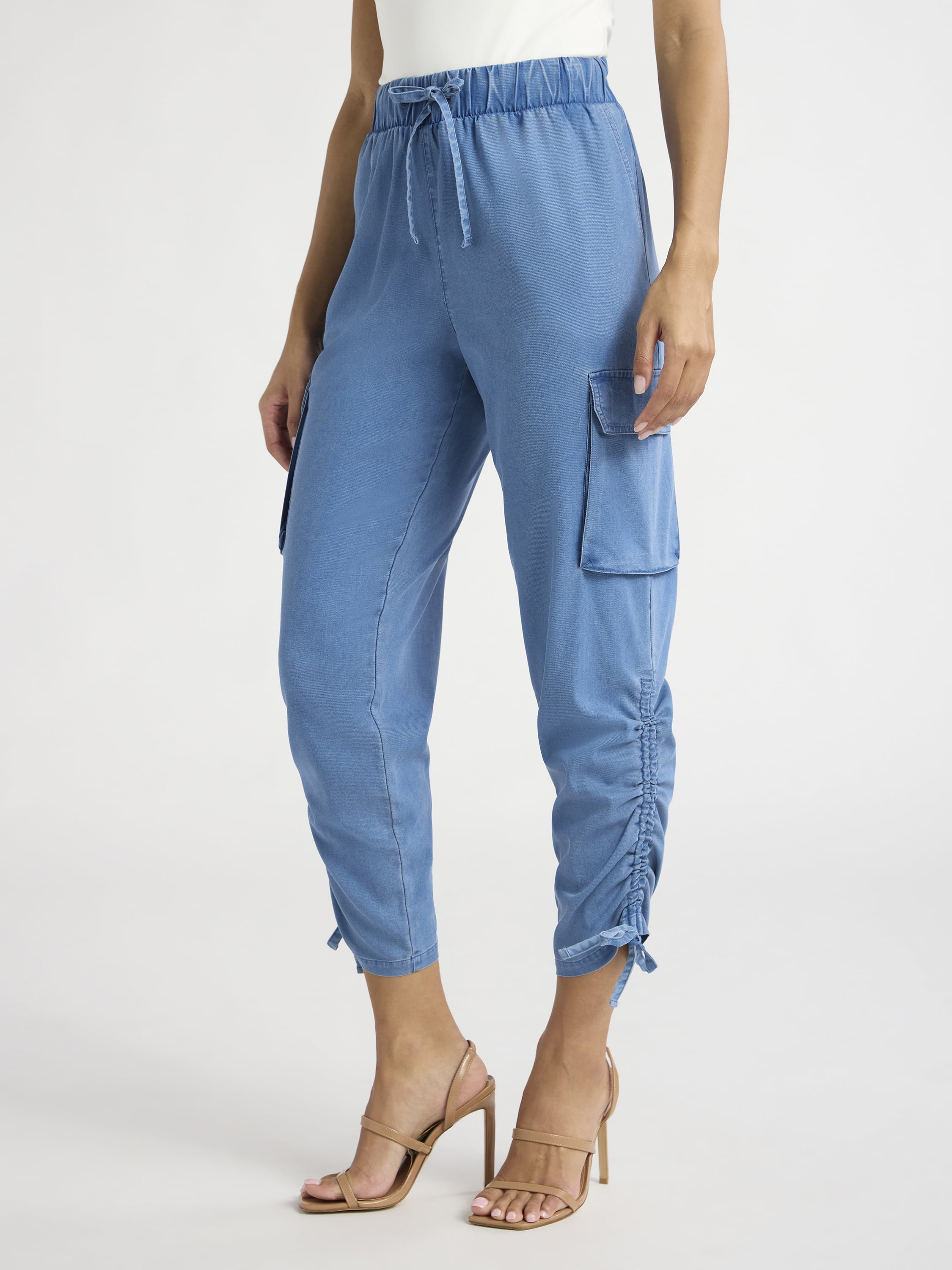 Sofia Jeans women's Super High Rise Cargo Pants - Walmart.com