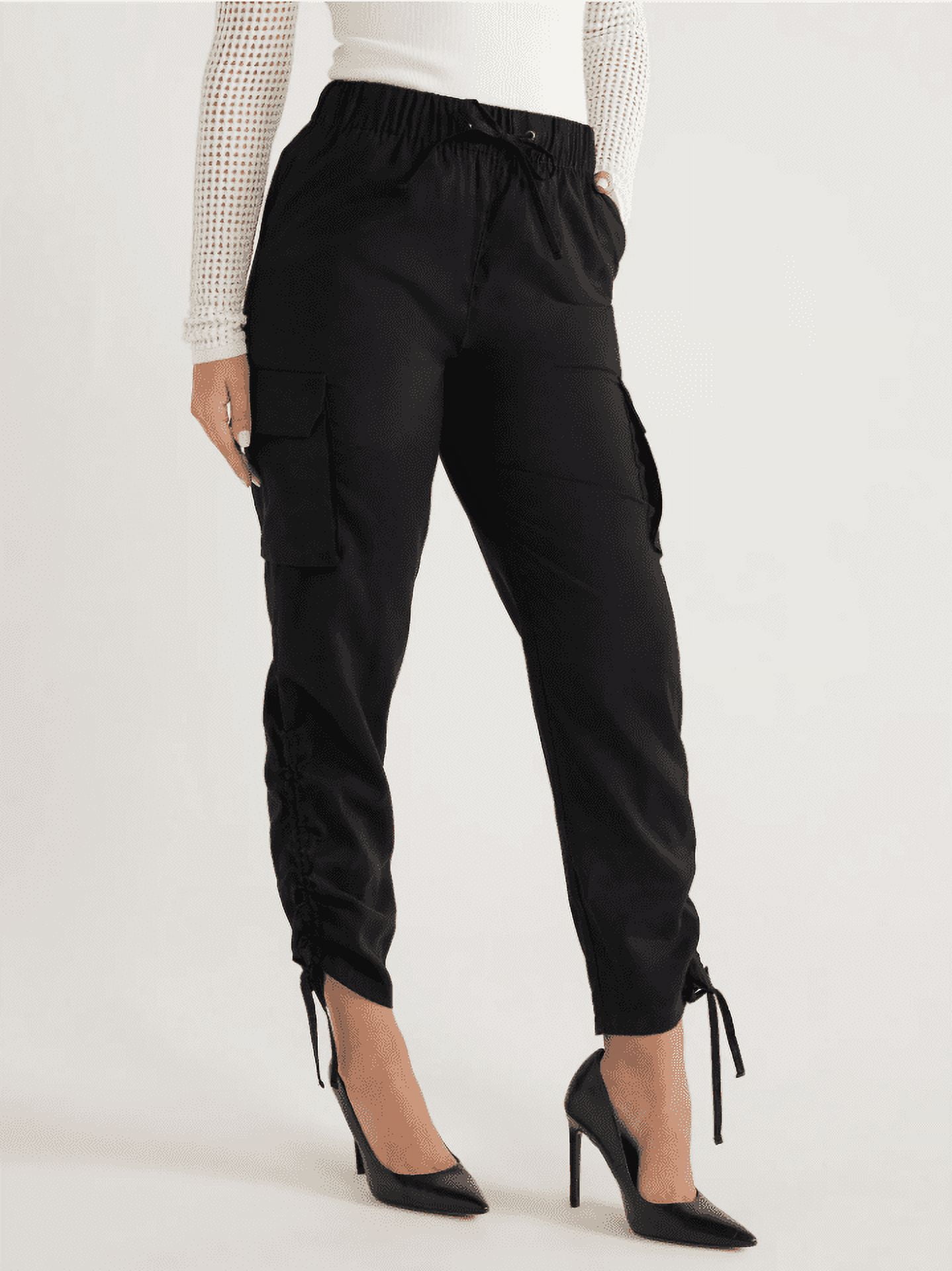 Sofia Jeans Women's Super High Rise Luxe Cargo Pants - Walmart.com