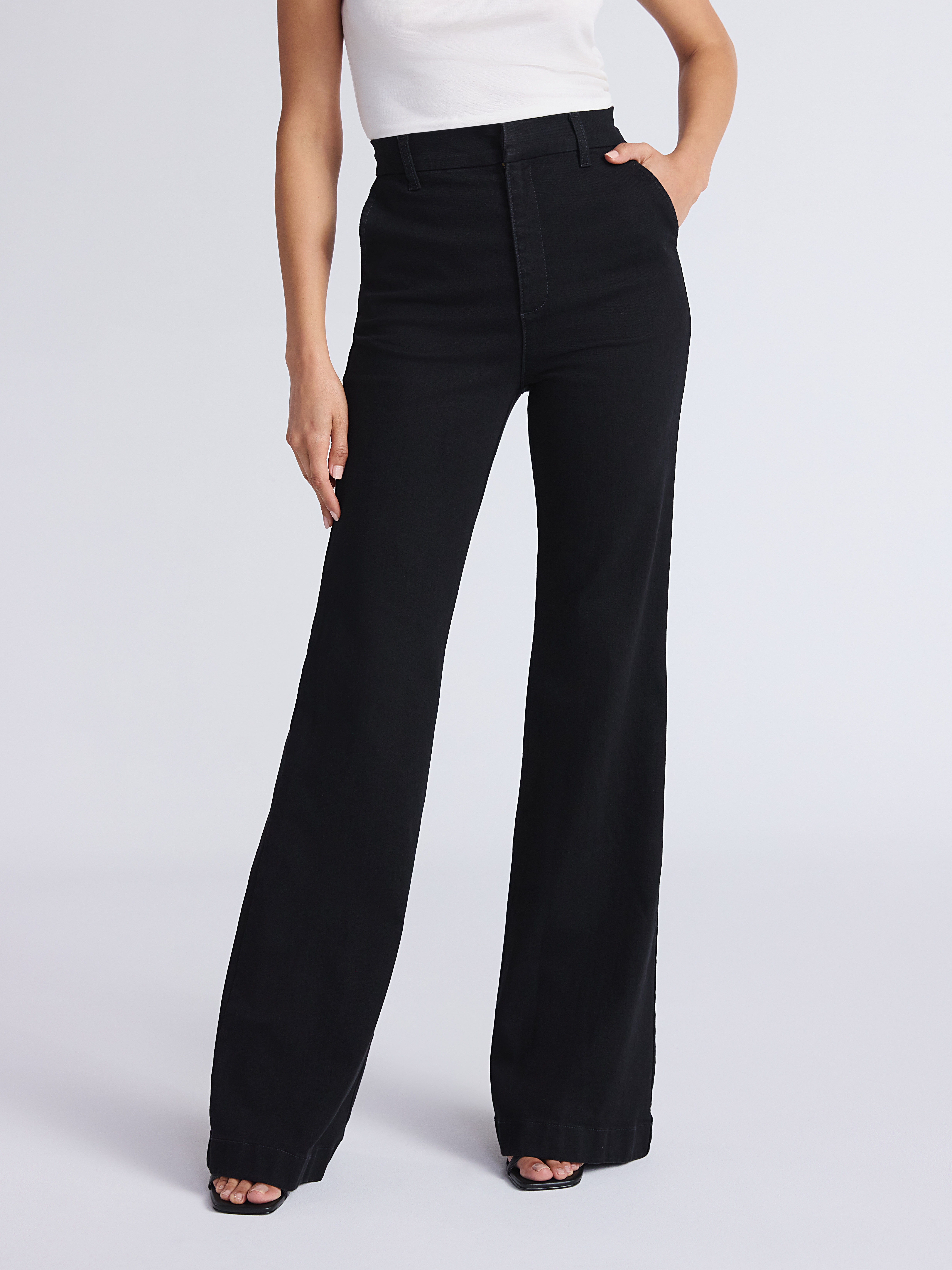 Sofia by Sofia Vergara Women's and Women's Plus Trouser Flare High Rise ...
