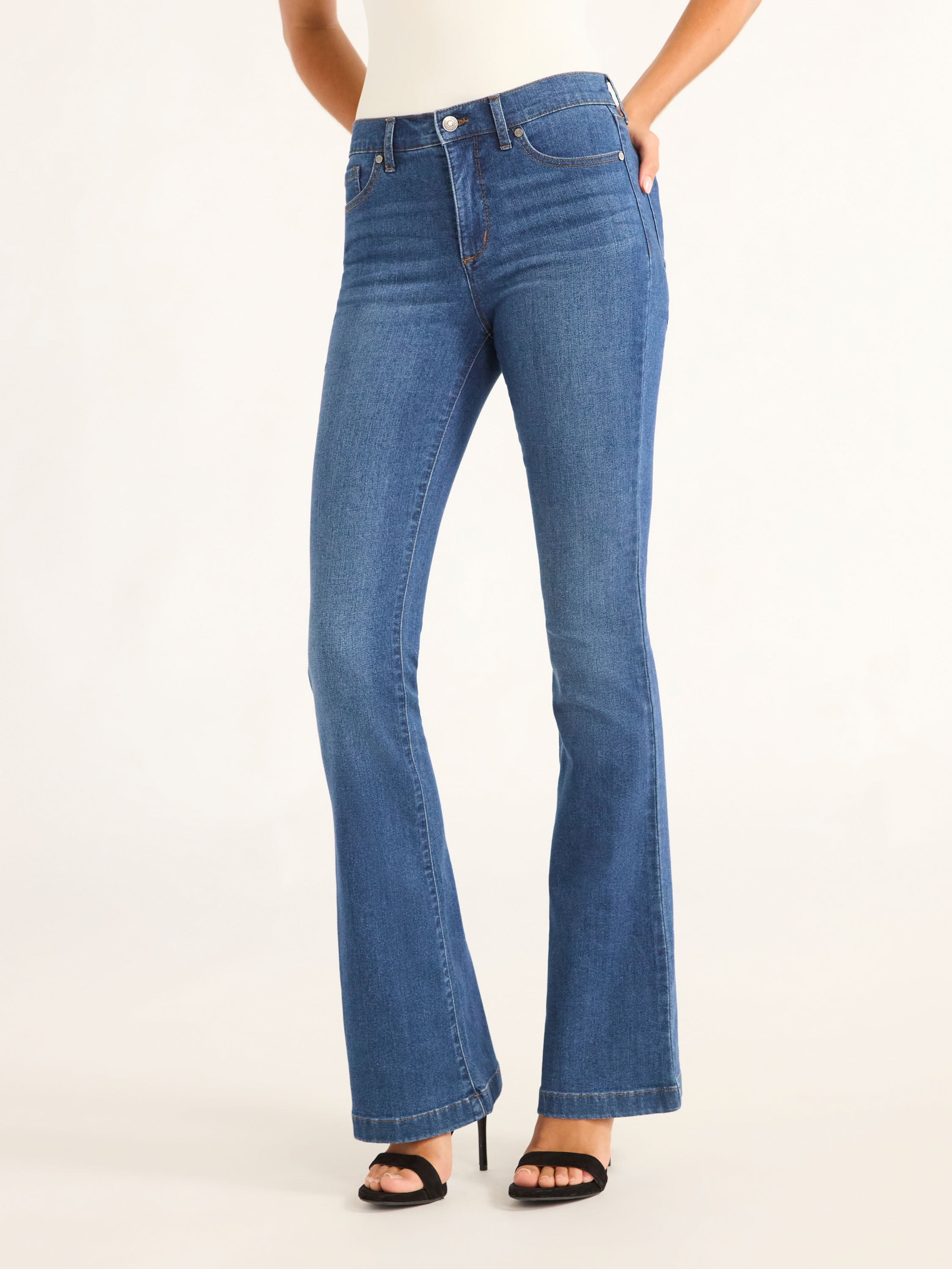 Sofia Jeans Women's and Women's Plus Melisa Flare High Rise Jeans ...