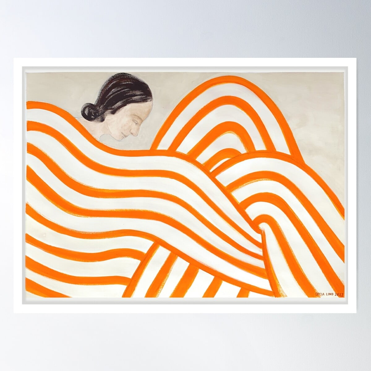 Sofia Lind Relax And Sleep Poster Wall Art, Modern Wall Decor For ...