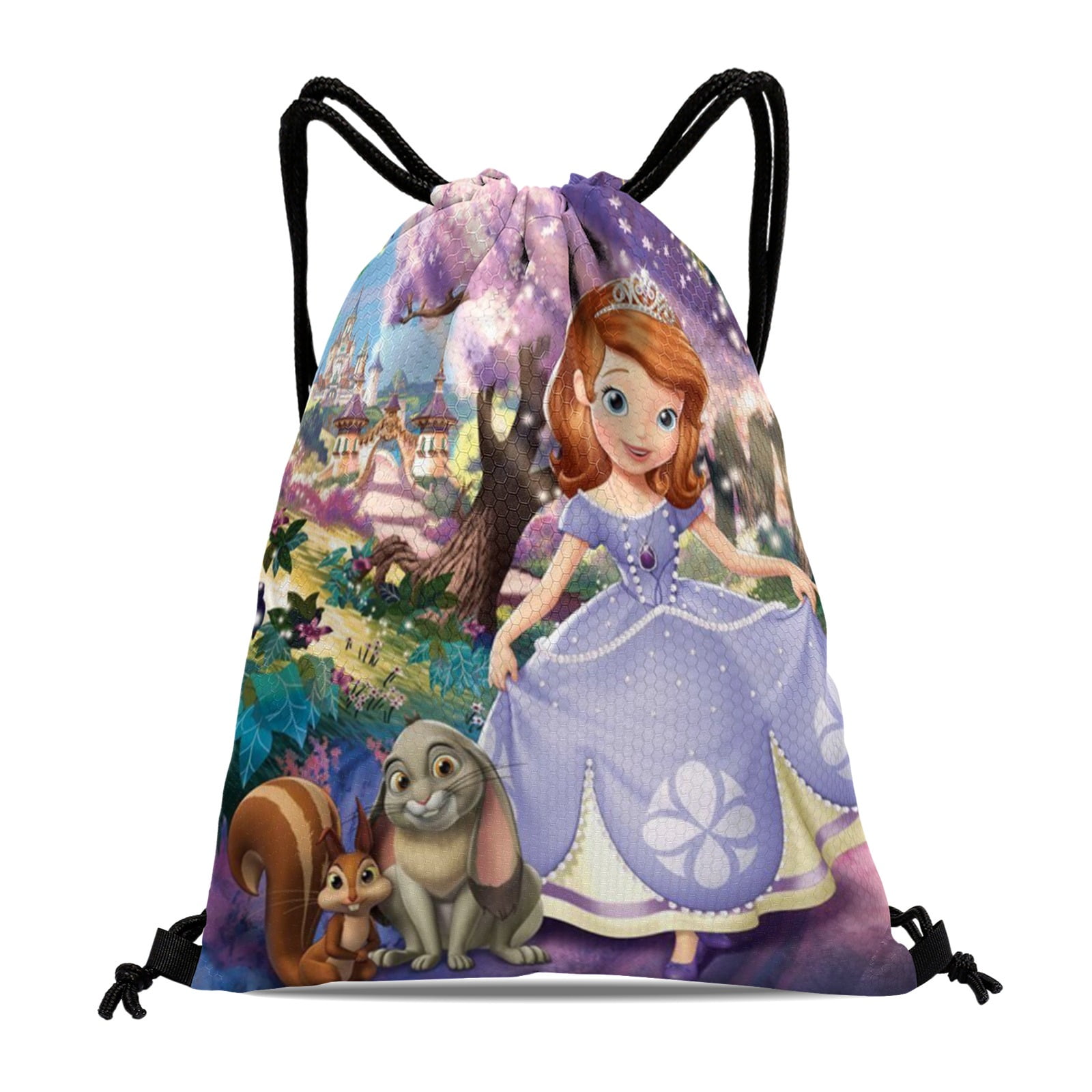 Sofia Princess Drawstring Bag:Waterproof design, suitable for fitness ...