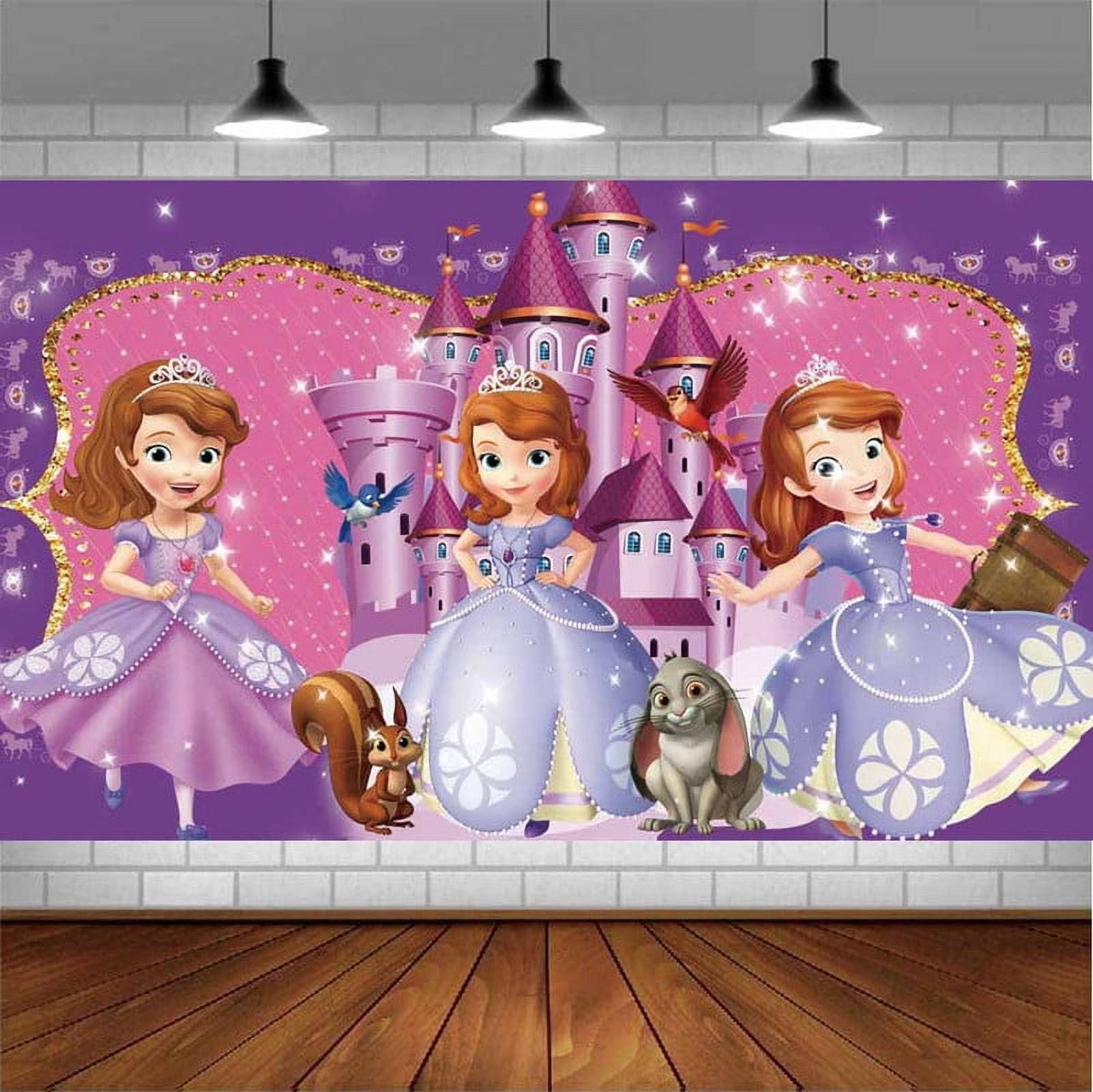 Sofia Princess Post Backdrop Banner Party Supplies Birthday Decorations ...