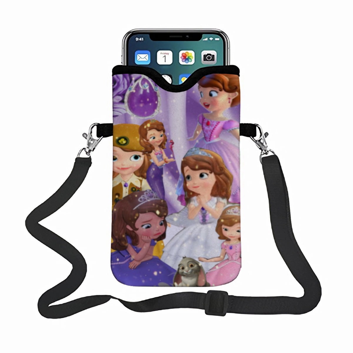 Sofia Princess phone crossbody bag, featuring an adjustable strap small ...