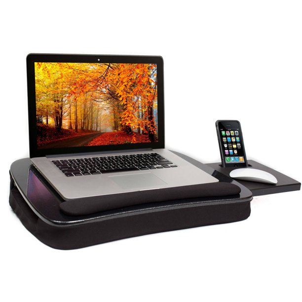 Sofia + Sam Black Memory Foam Multitasking Lap Desk - Walmart Business ...