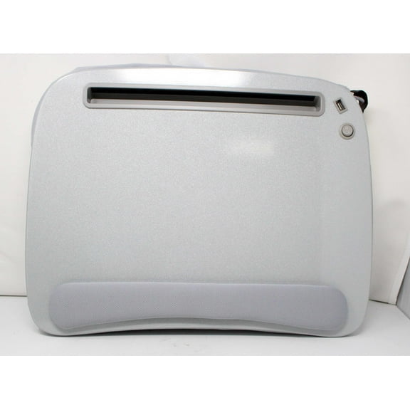 Sofia + Sam Multi Tasking Memory Foam Lap Desk with USB Light (Silver ...