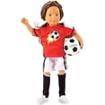 Sofia Soccer Doll, 9 Inch Auburn Hair kruselings Sofia Doll Friendly ...