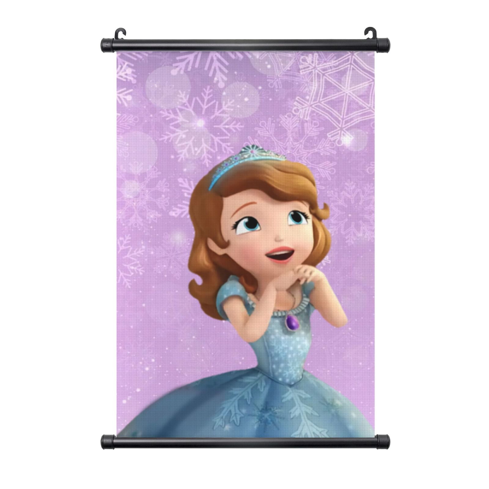 Sofia The First Hanging Poster, Black Plastic Shaft Wall Hanging ...