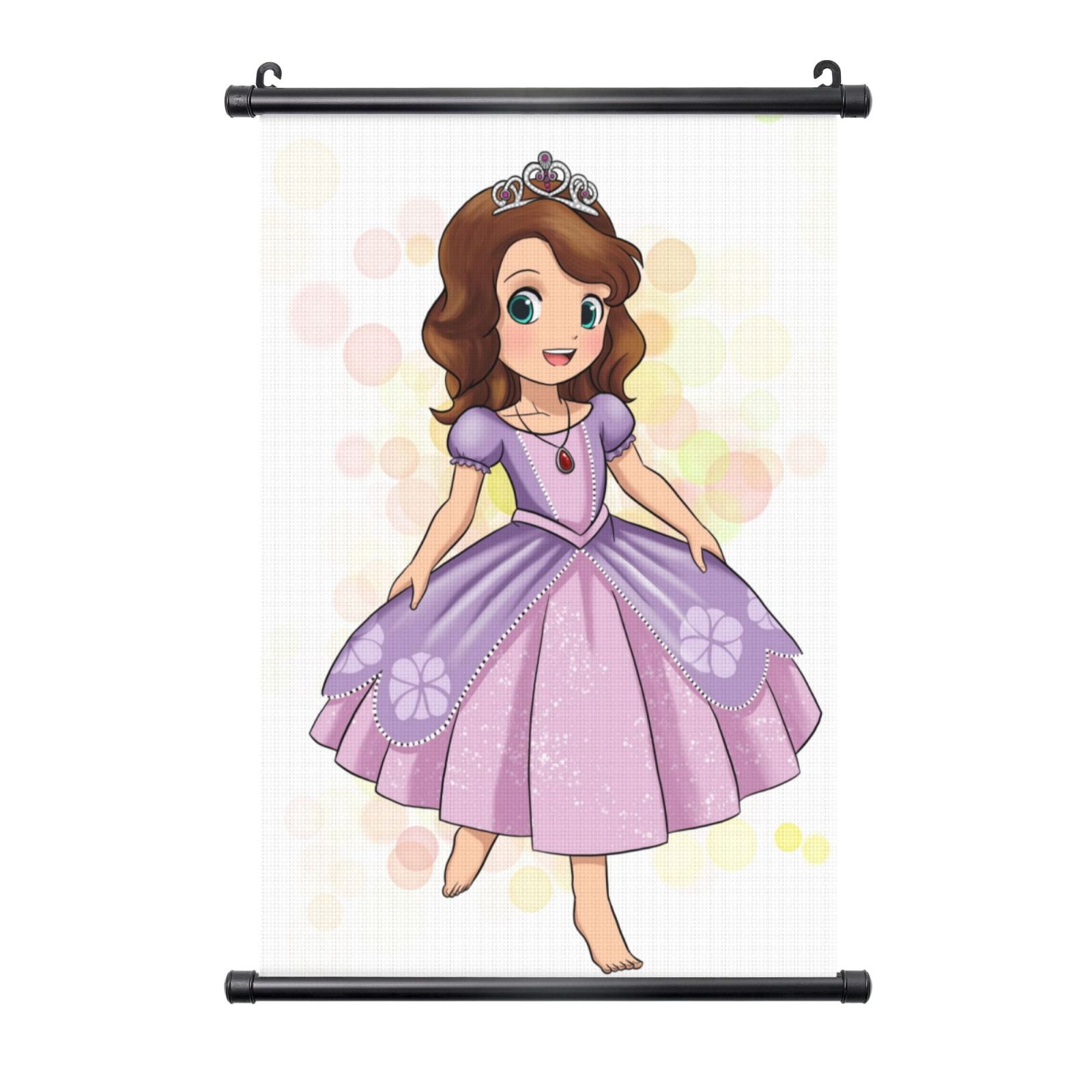 Sofia The First Hanging Poster, Black Plastic Shaft Wall Hanging ...