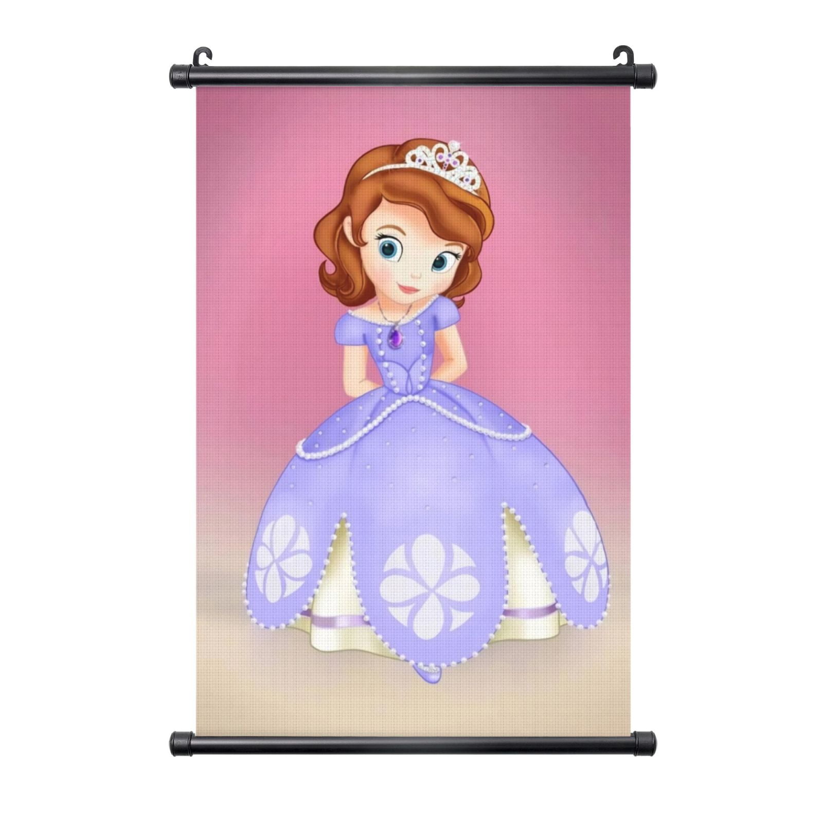Sofia The First Hanging Poster, Black Plastic Shaft Wall Hanging ...