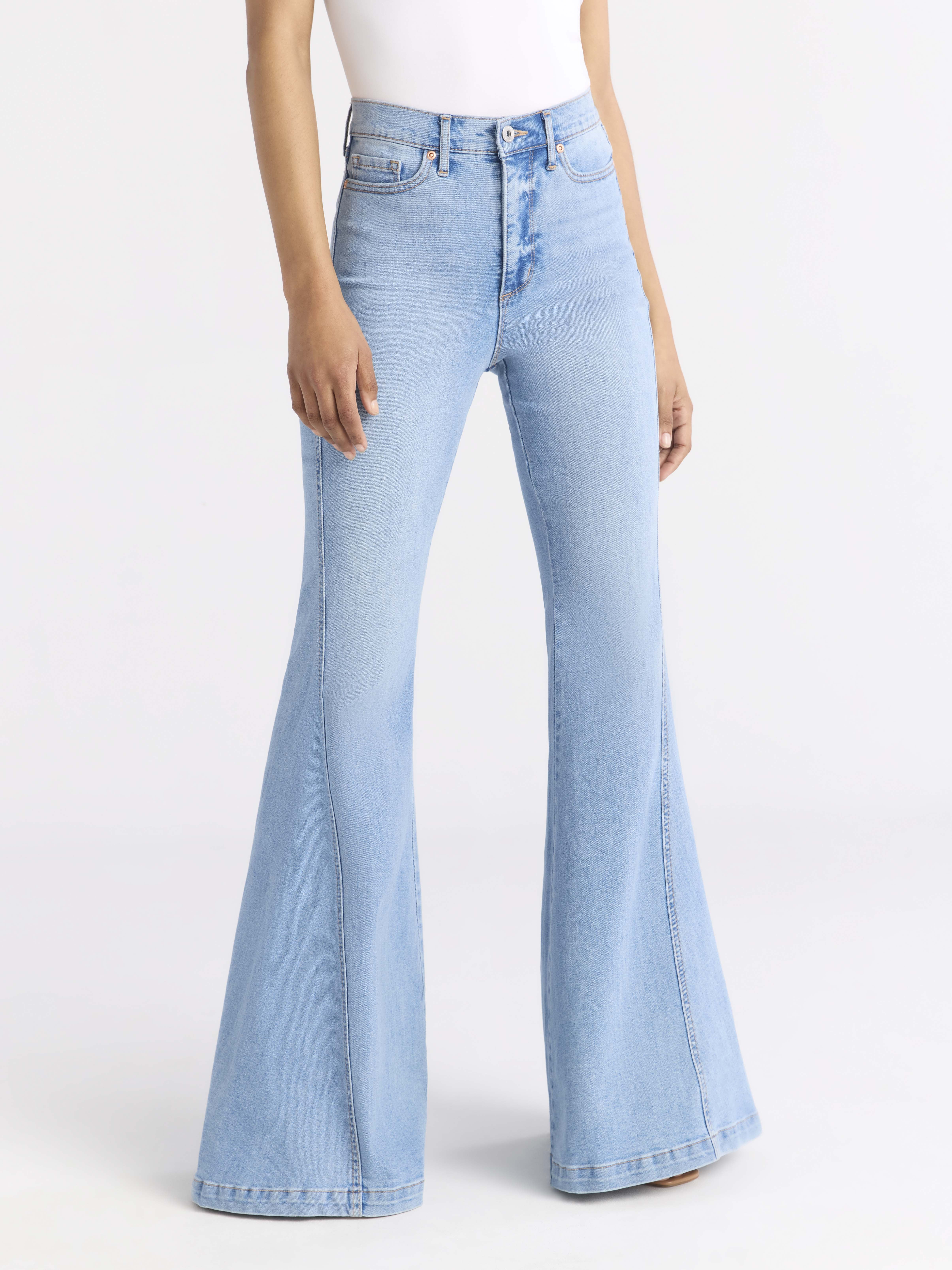 Sofia Jeans by Sofia Vergara Women's Melisa Mega Flare High-Rise Jeans ...