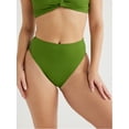 Sofia By Sofia Vergara Womens And Plus Ribbed High Waisted Bikini
