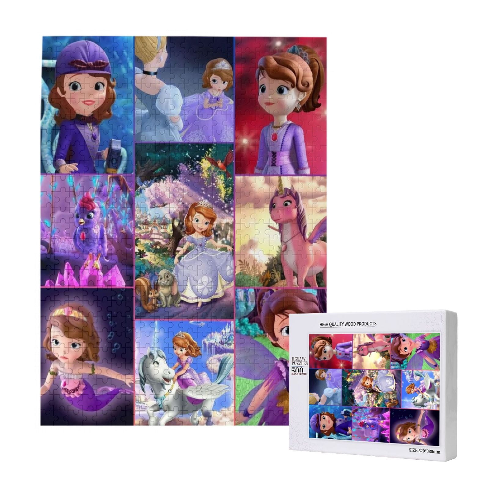 Sofia the First Jigsaw Puzzle Interactive Brain Teaser Board Game for ...