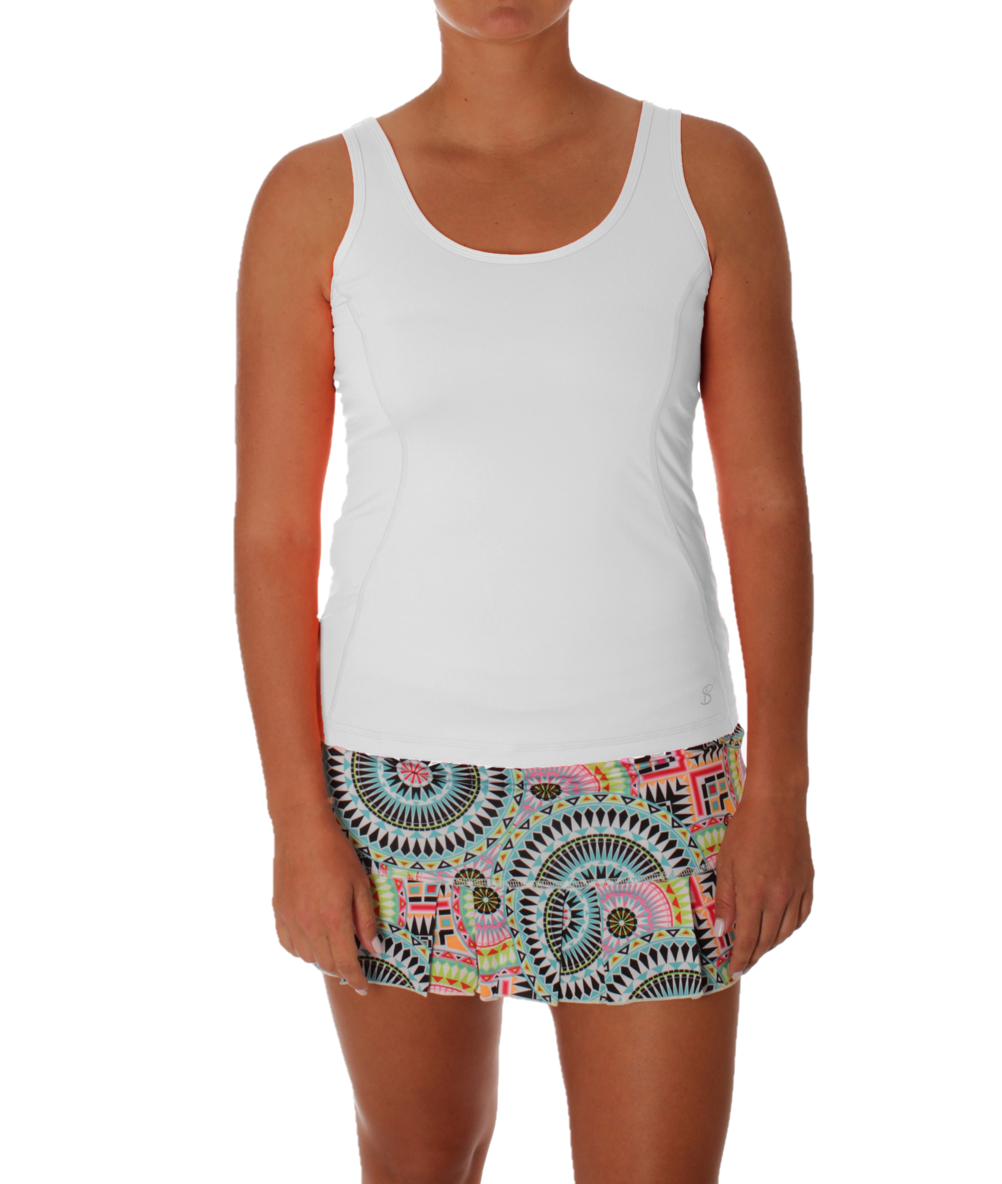 Sofibella Women's X Tank Top (White, Small) - Walmart.com