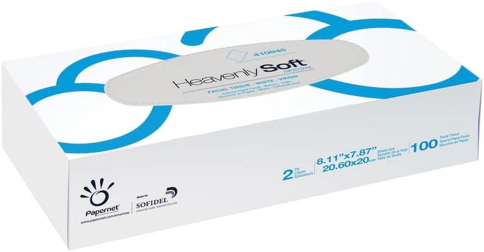 Sofidel 410945 Heavenly Soft Tissue, 2-ply, 7.9 X 8.3, White, 100/flat ...