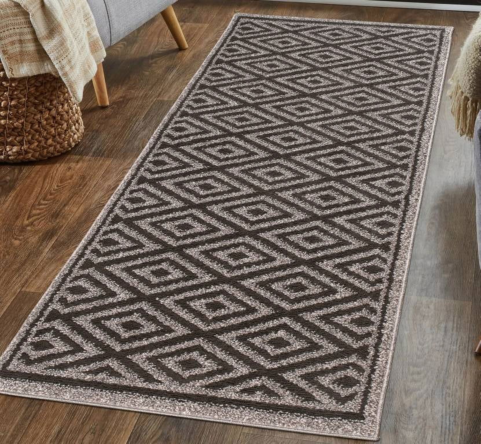 Sofihas Modern Geometric Design Door Mat Runner Set - 2 Piece Rug Mat ...