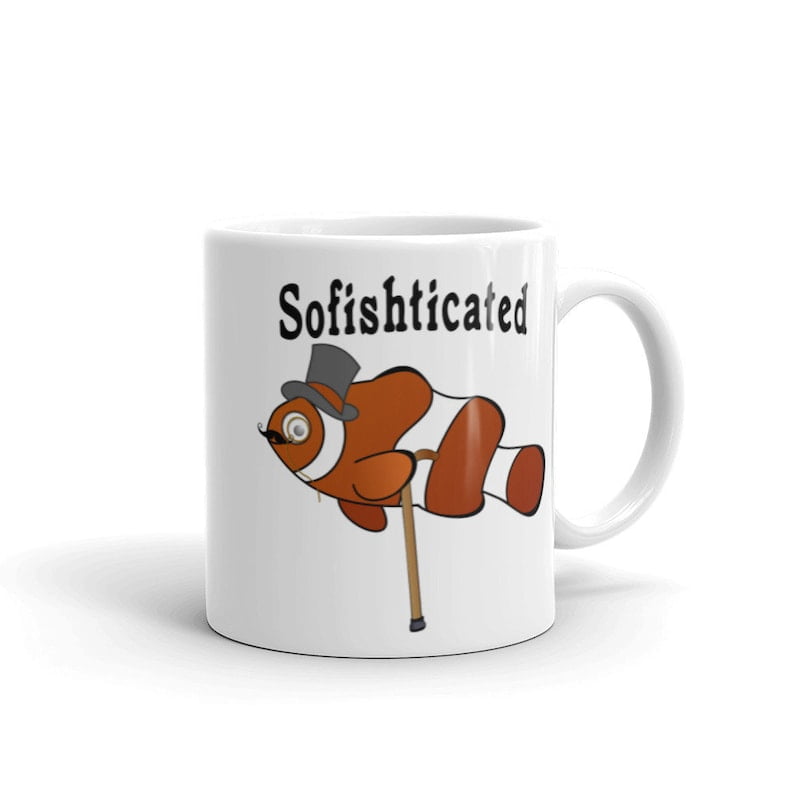 Sofishticated Mug – Classy Fish Pun Mug for Ocean Nerds - Walmart.com