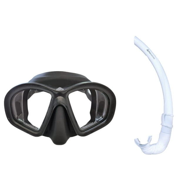 Soflo Spearfishing Freediving Mask & Silicone Snorkel (Combo) - Anti ...