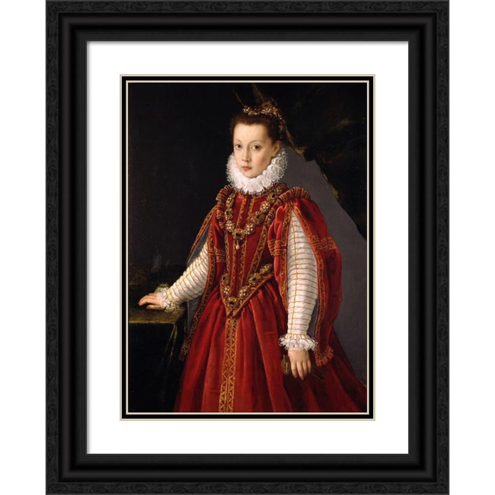 Sofonisba Anguissola 14x18 Black Ornate Wood Framed Double Matted Museum Art Print Titled ...