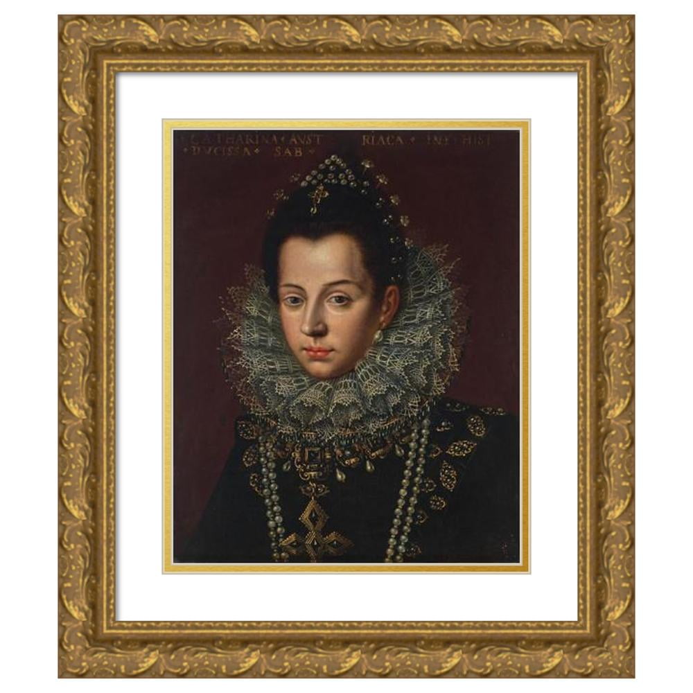 Sofonisba Anguissola 15x18 Gold Ornate Wood Frame and Double Matted ...
