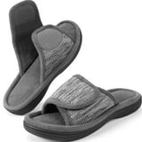 RockDove Women's Comfort House Open Toe Adjustable Wrap Memory Foam ...