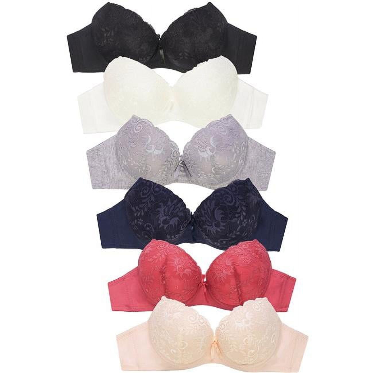 Sofra BR4411LPU - 32B Womens Lace Push Up Bra Style Intimate Sets, Size ...