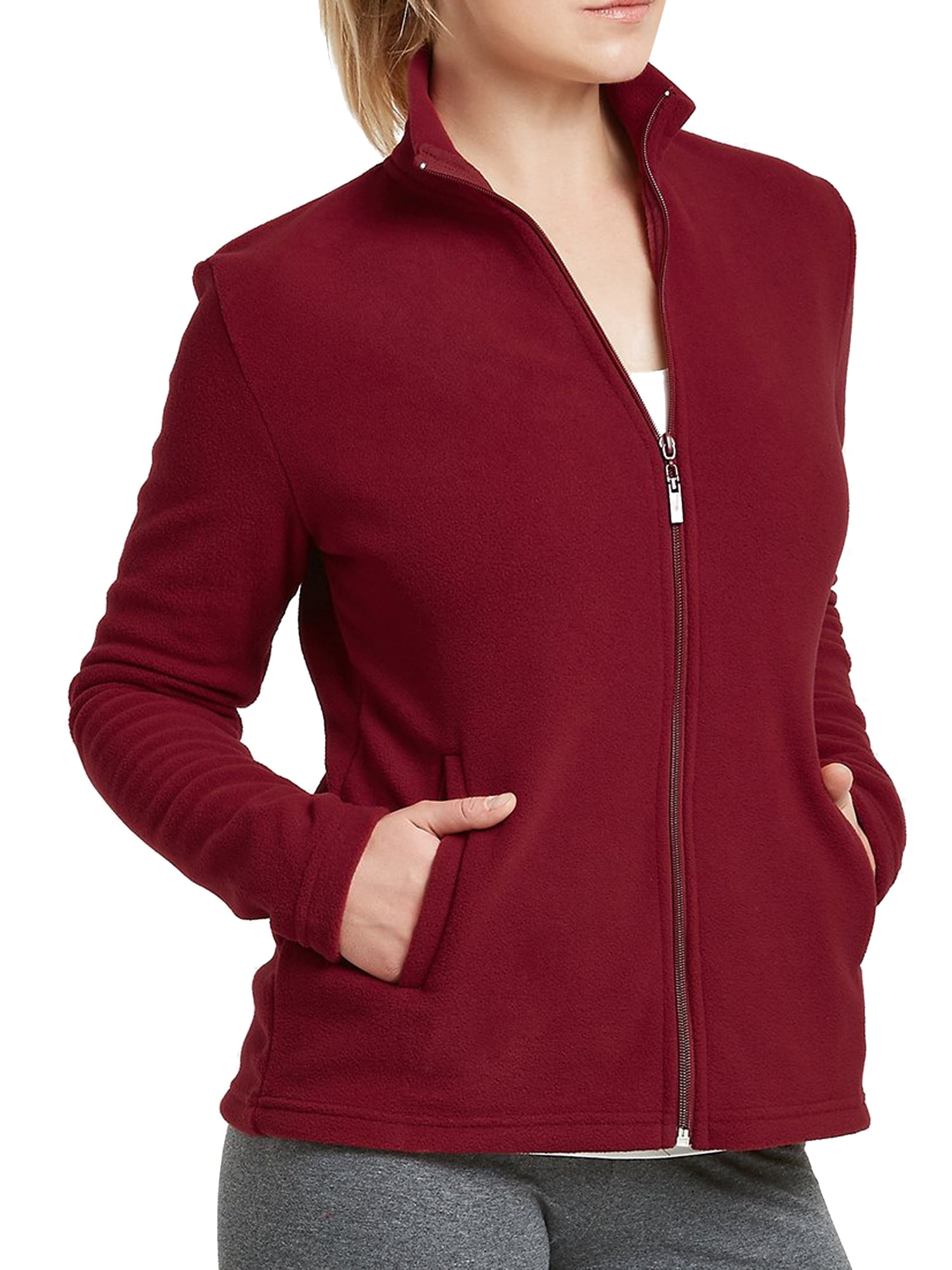 Sofra Women & Plus Polar Fleece Full Zip Up Winter Warm Jacket ...