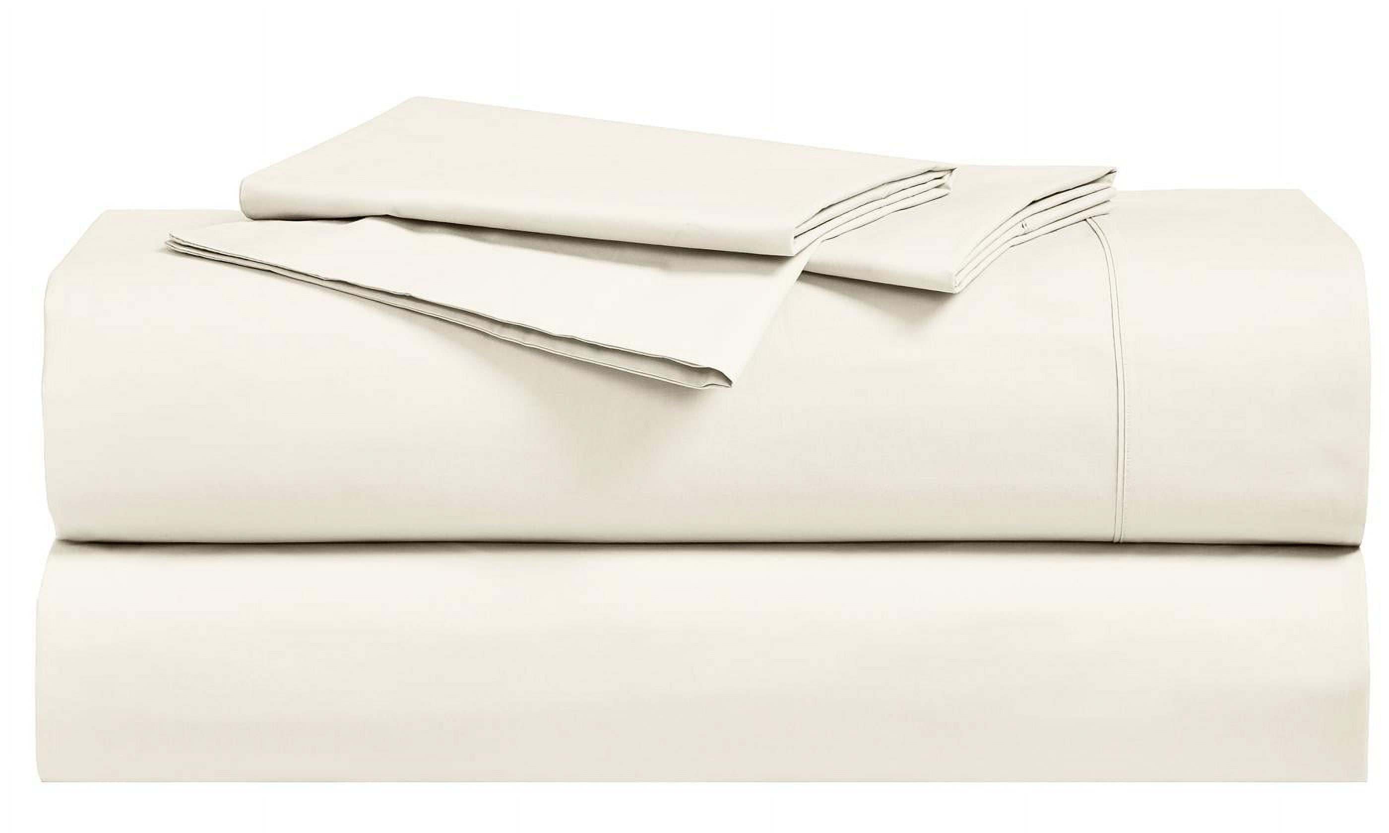Soft 100% Cotton Brushed Percale Sheet Sets Long-Stable Cotton 250 ...